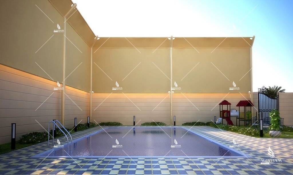 VILLA BARRIER SUN SHADE - ALBASSAM Tents & Structural Systems, UAE