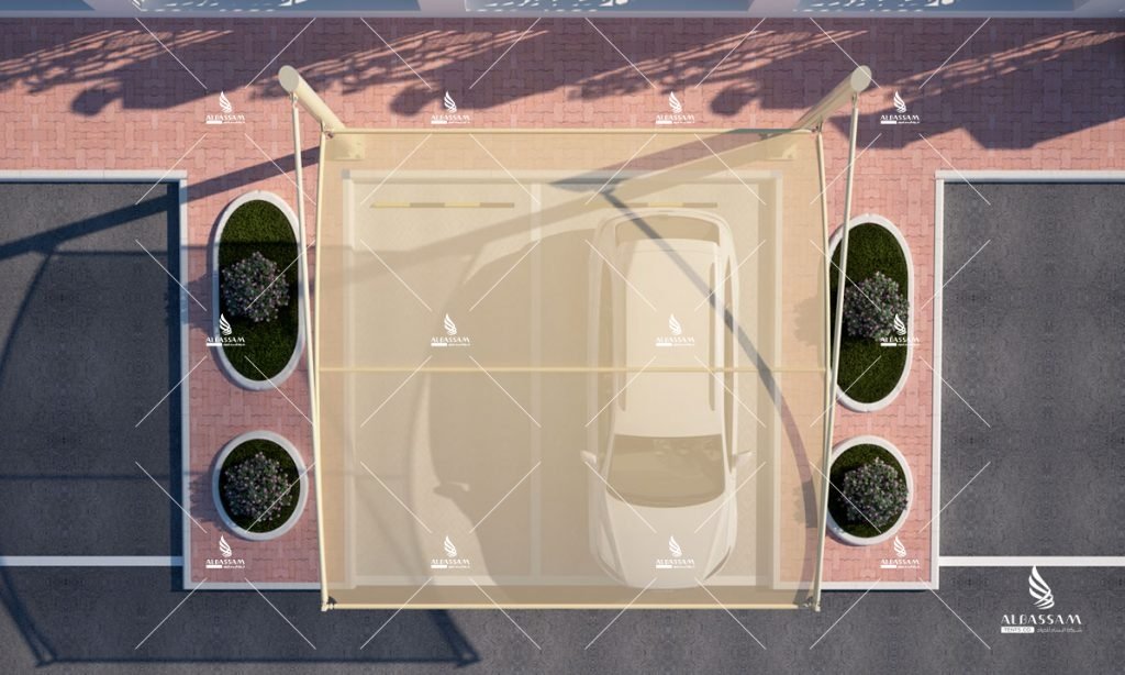 ARCH SHADE - B CAR PARKING SHADE - ALBASSAM Tents & Structural Systems, UAE